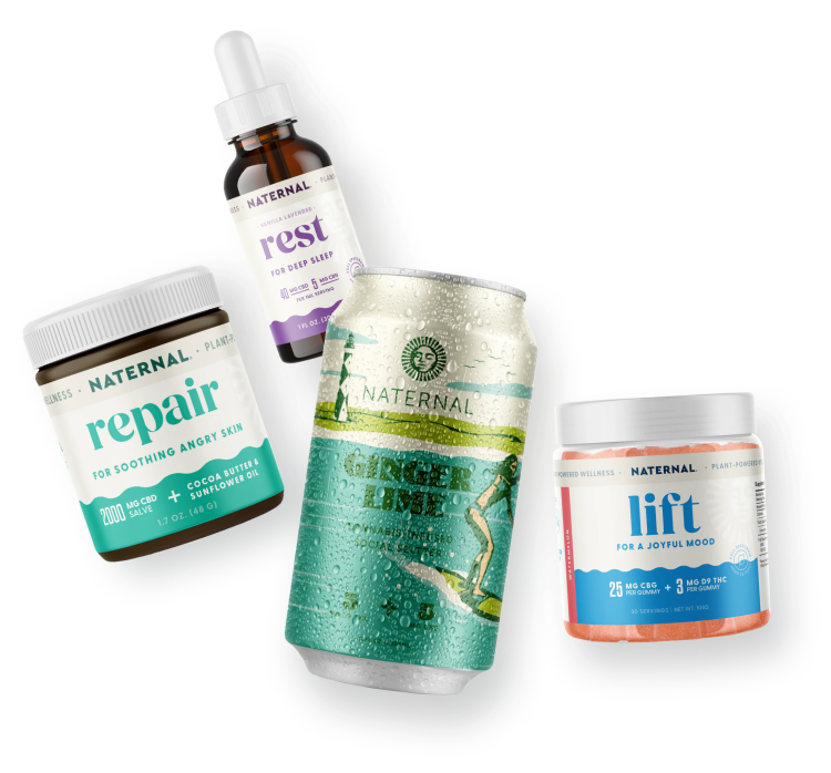 Hemp-Derived Products for Stress, Pain, Sleep and Fun | Naternal